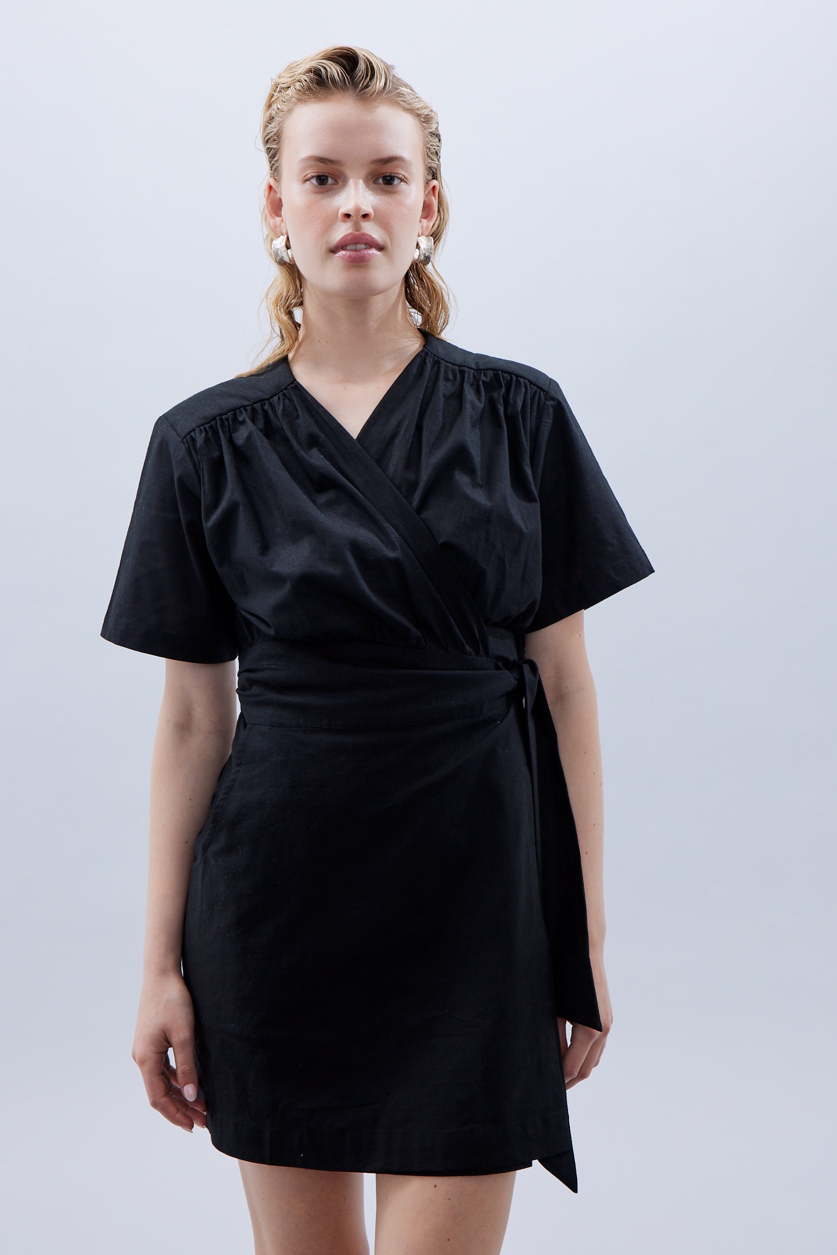 Plato Wrap Mini Dress – Leonard St